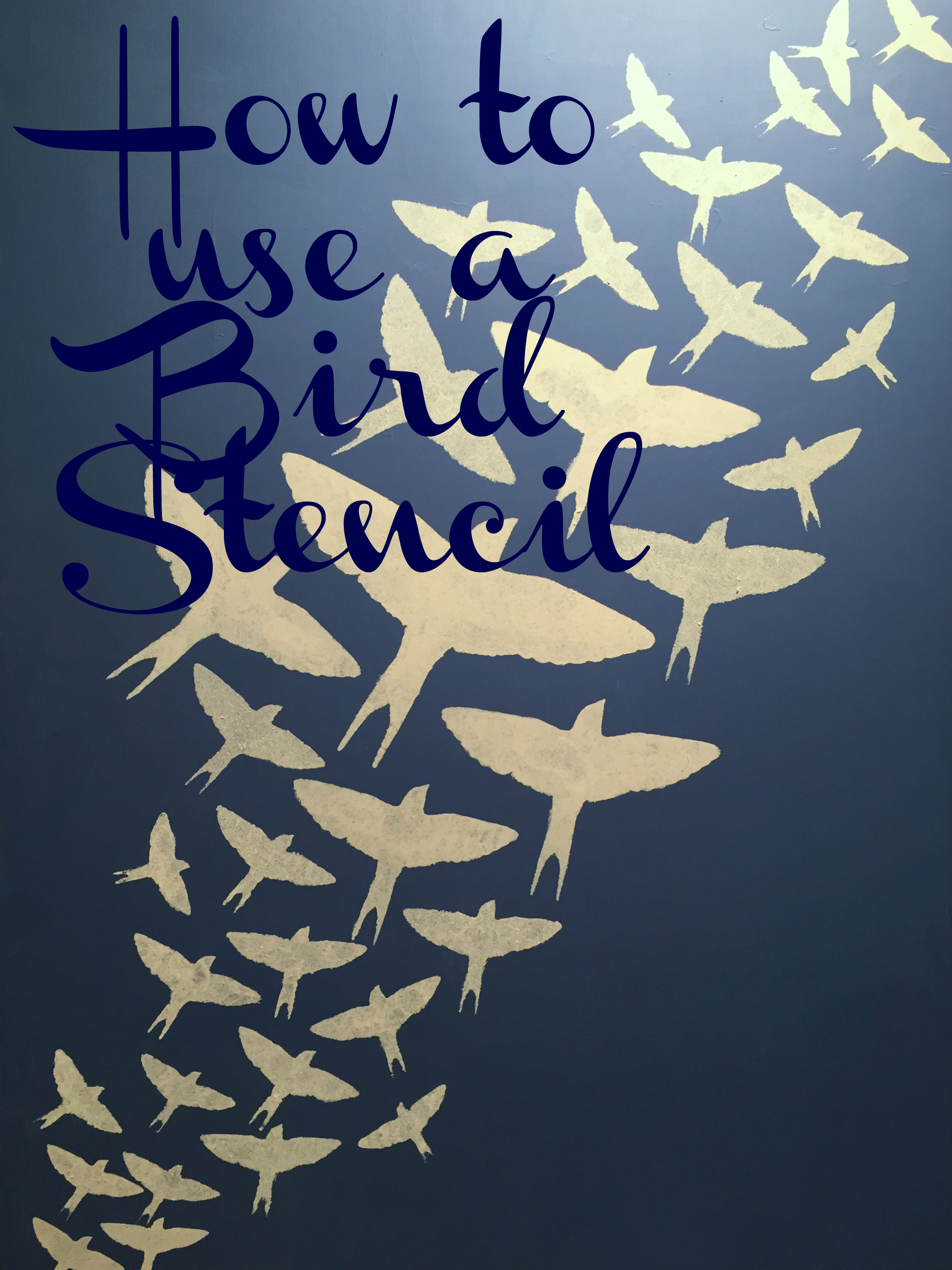 How to use a Bird Stencil - Living Lullaby Designs