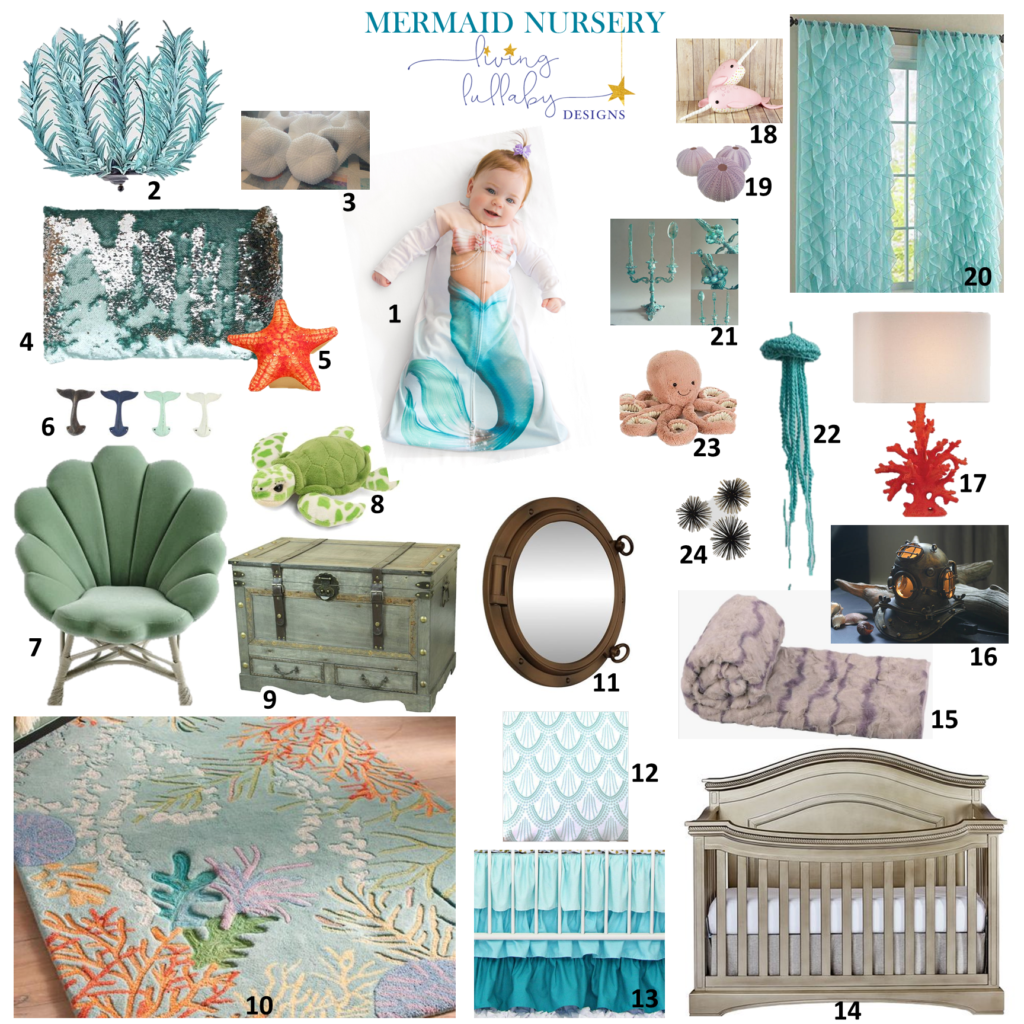 Mermaid Nursery - Living Lullaby Designs