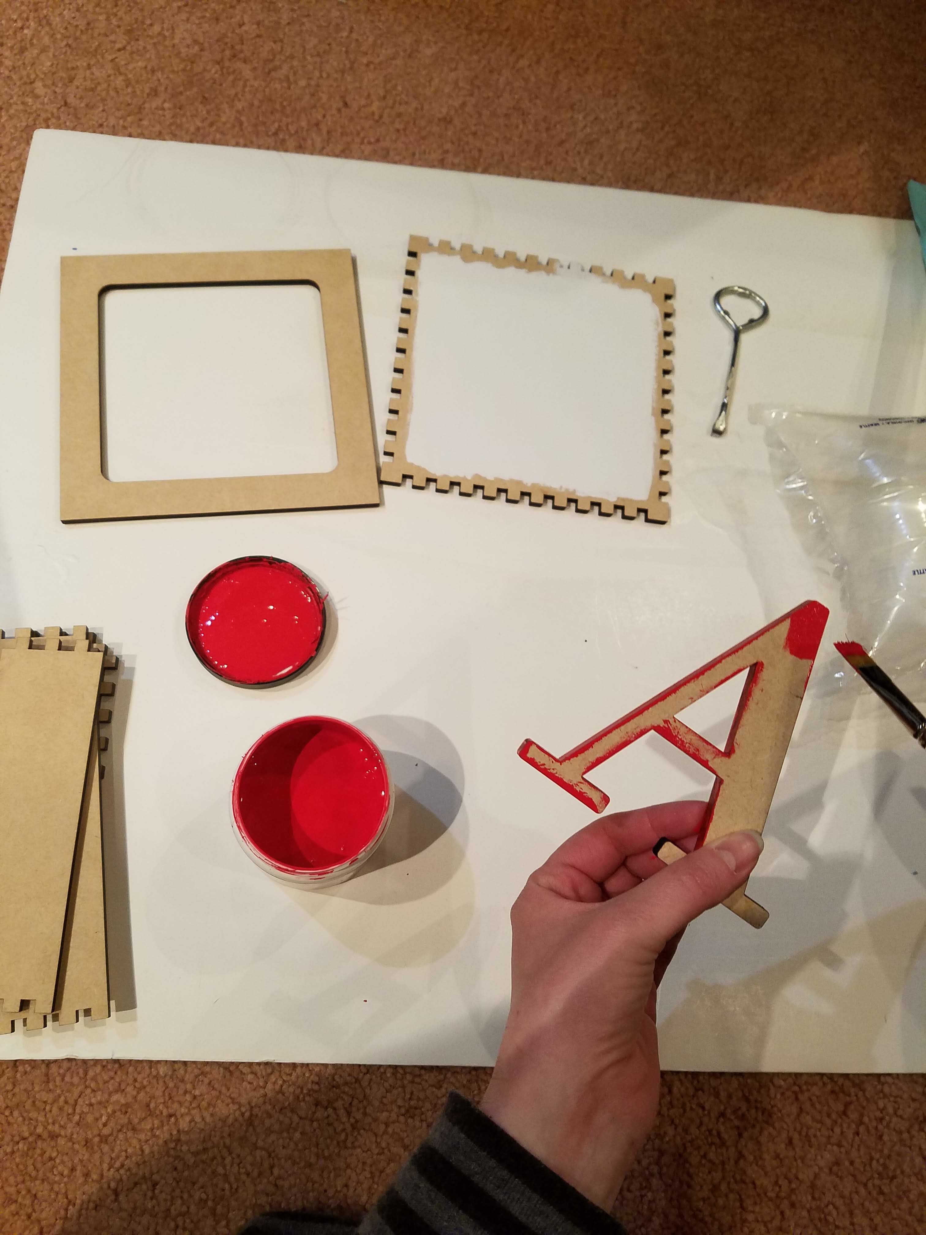 Painting Letter Blocks - Living Lullaby Designs