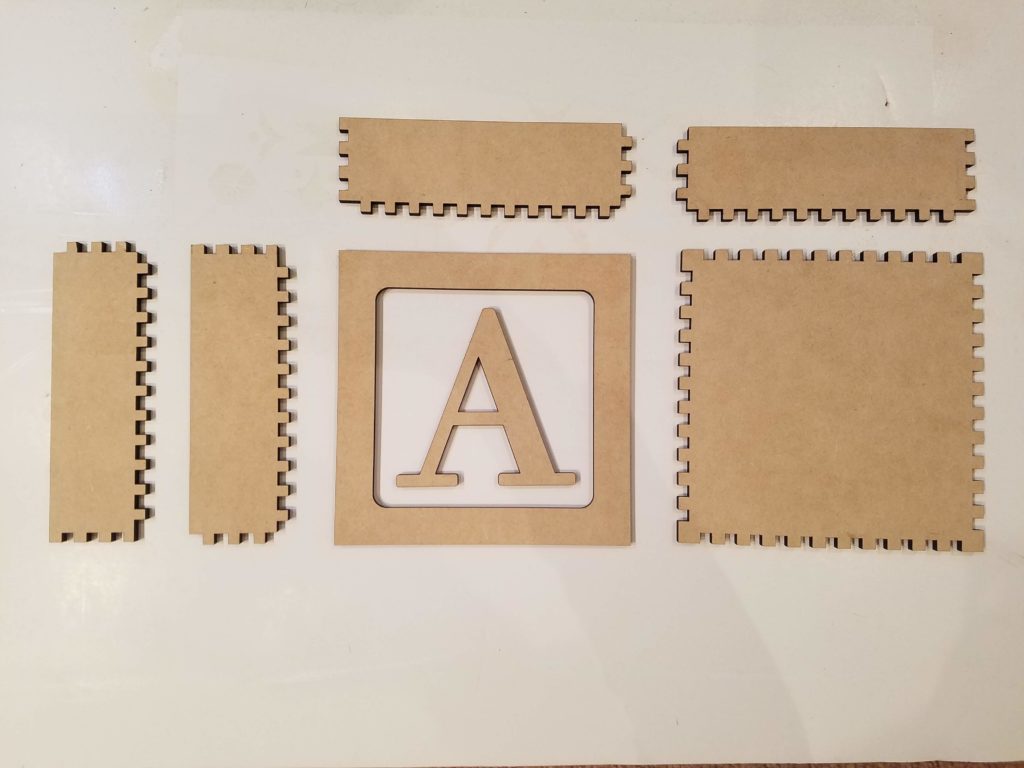 Plain Letter Block Pieces - Living Lullaby Designs