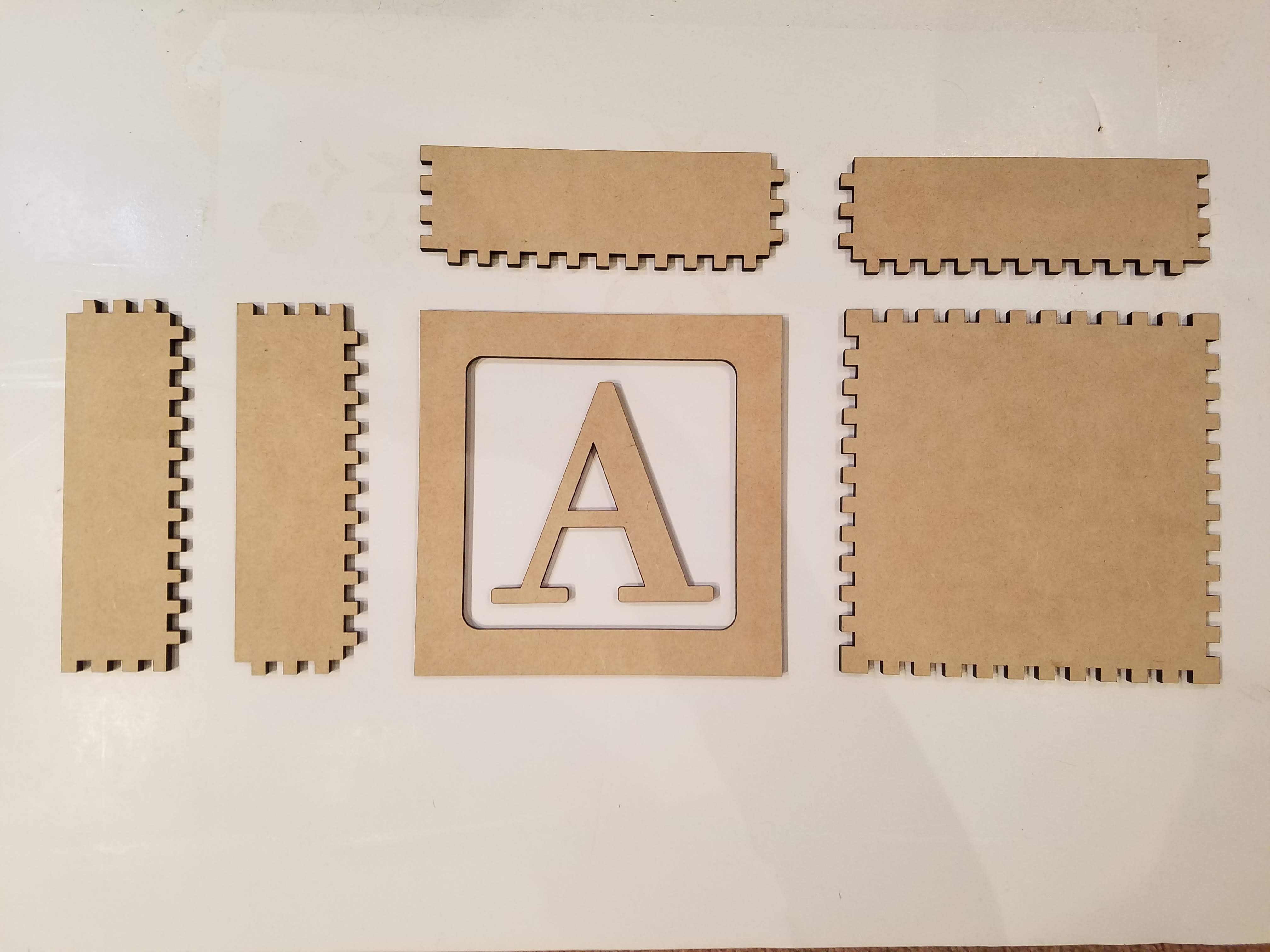 Plain Letter Block Pieces - Living Lullaby Designs