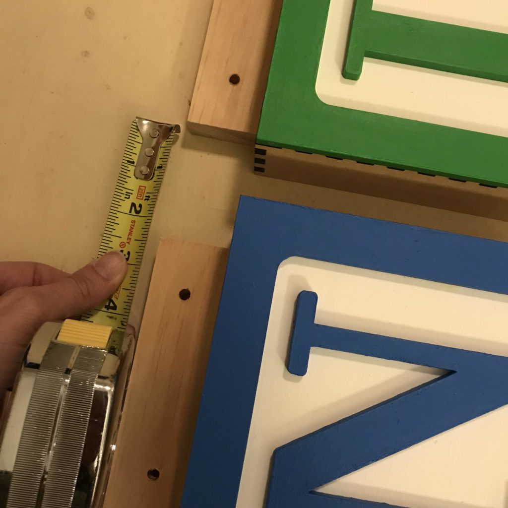 Instructions for Making and Hanging Letter Blocks - Living Lullaby Designs